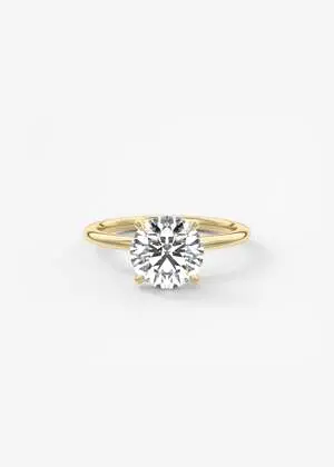FRANK DARLING Harper Round Solitaire Ring - Yellow Gold