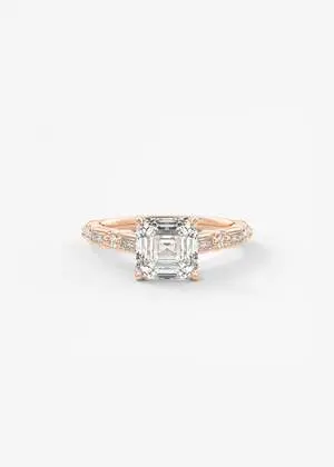 FRANK DARLING The Chantilly Asscher Ring - Yellow Gold