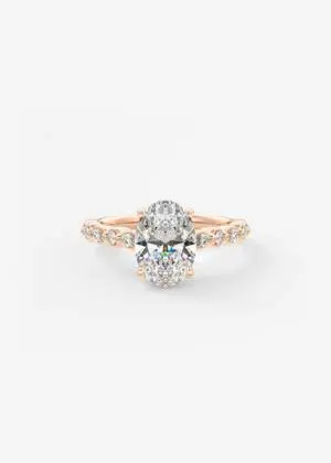 FRANK DARLING Chantilly Oval Engagement Ring - Yellow Gold