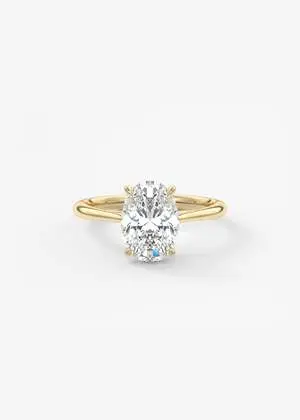 Oval Solitaire Rings