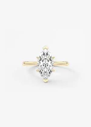 FRANK DARLING The Cathedral Marquise Ring - Yellow Gold
