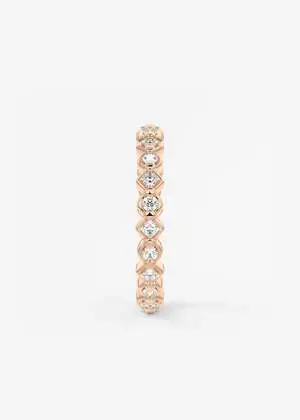 FRANK DARLING Princess And Round Diamond Eternity Band