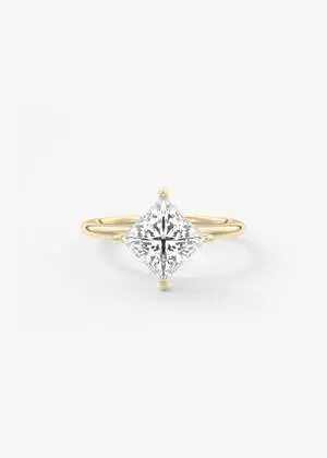 FRANK DARLING Harper Kite Princess Engagement Ring - Yellow Gold