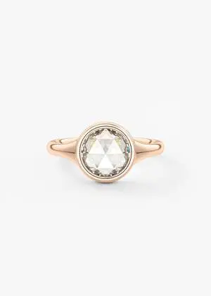 FRANK DARLING Golden Bathtub Rose Cut Ring - Yellow Gold