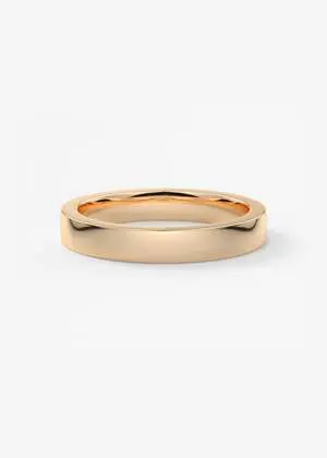 FRANK DARLING Square Band 3mm - Yellow Gold