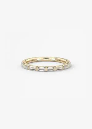 FRANK DARLING Baguette Diamond Eternity Band - Yellow Gold