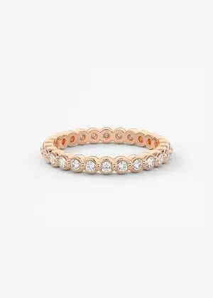 FRANK DARLING Shared Prong Diamond Eternity Band - Yellow Gold