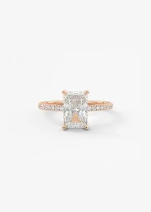FRANK DARLING Harper Deluxe Radiant Engagement Ring - Yellow Gold