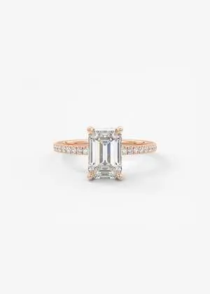 FRANK DARLING Harper Deluxe Emerald Cut Ring - Yellow Gold