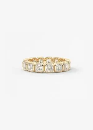 FRANK DARLING Asscher Bezel Eternity Band - Yellow Gold