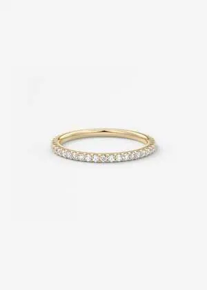 FRANK DARLING The Skinny French Eternity 1.5mm Ring - Yellow Gold