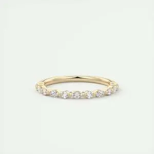 FRANK DARLING The Dot Dash Diamond Eternity Ring - Yellow Gold