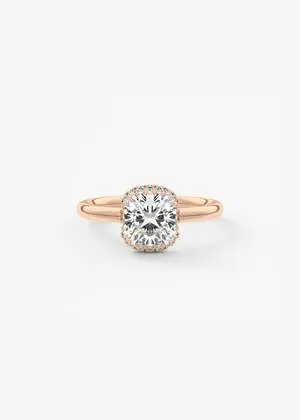 FRANK DARLING The Crescent Cushion Engagement Ring - Yellow Gold