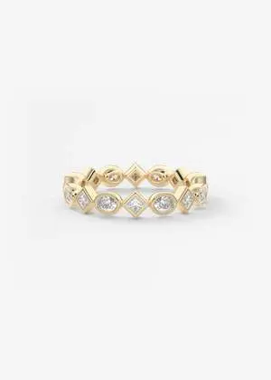 FRANK DARLING The Oval Paisley Eternity Ring - Yellow Gold