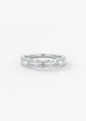FRANK DARLING Oval Scallop Half Eternity Band - Yellow Gold