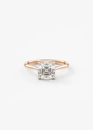 FRANK DARLING Cathedral Asscher Cut Solitaire Ring - Yellow Gold