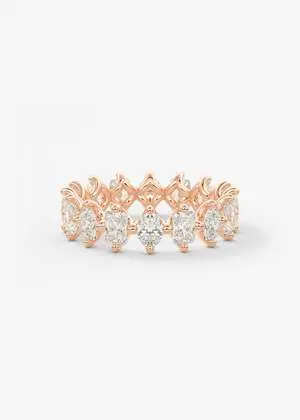 FRANK DARLING Rock Candy Oval & Radiant Eternity Ring - Yellow Gold