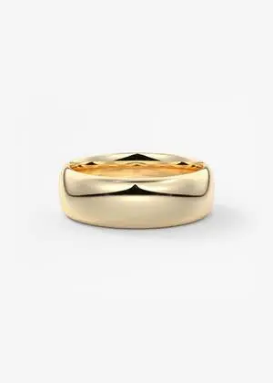 FRANK DARLING 6mm Wedding Band With Comfort Fit - Yellow Gold
