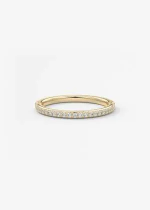 FRANK DARLING The Skinny Half Eternity 1.5mm - Yellow Gold