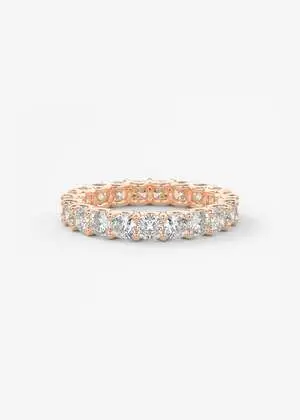 FRANK DARLING Cushion Cut Eternity Ring - Yellow Gold