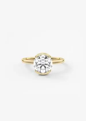 FRANK DARLING Round Cut Engagement Ring - Yellow Gold