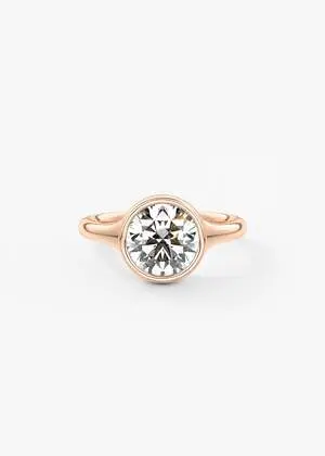 FRANK DARLING Golden Bathtub Round Engagement Ring - Yellow Gold