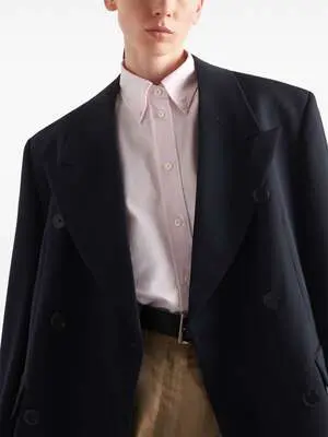 Prada Logo-embroidered Cotton Shirt