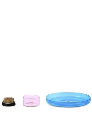 ICHENDORF MILANO Kenzan Glass Tray Set - Pink