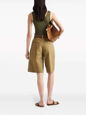 Prada Triangle-logo Ribbed-knit Tank Top