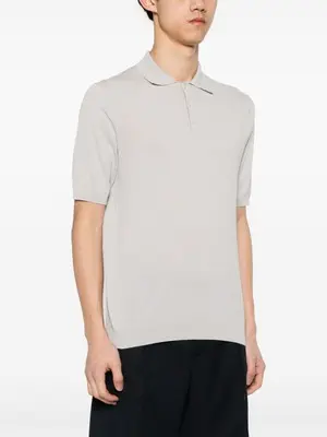 BALLANTYNE Cotton Polo Shirt - Grey