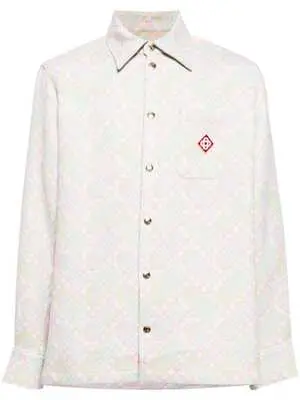 Casablanca Logo-appliqué Monogram-jacquard Jacket