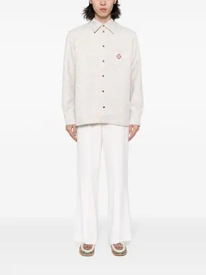 Casablanca Logo-appliqué Monogram-jacquard Jacket