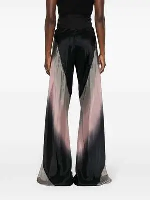 Rick Owens Gradient-effect Panelled Palazzo Pants