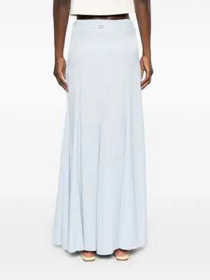 TWINSET High-waisted Flared Maxi Skirt