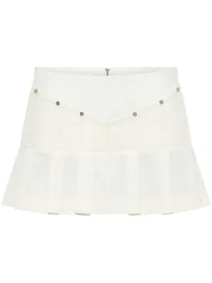 DION LEE Wrench Pleated Mini Skirt