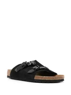 BIRKENSTOCK Zürich Tech Suede Slides - Black