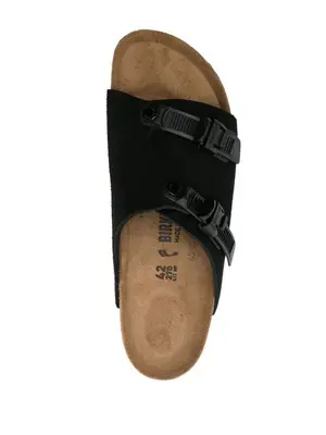 BIRKENSTOCK Zürich Tech Suede Slides - Black