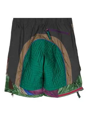 Kolor Colour-block Layered Shorts
