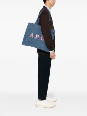 A.p.c. Diane Denim Tote Bag - Blue