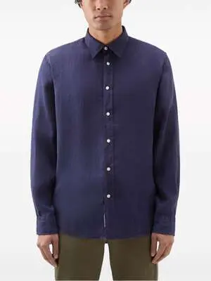 Woolrich Point-collar Linen Shirt