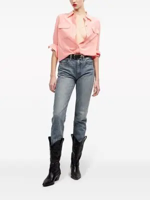 Equipment Signature Silk Shirt - Pink