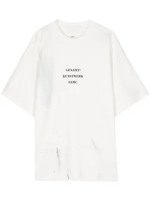 OAMC Scribble Organic Cotton T-shirt - White