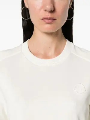 Moncler Cotton Mini Dress - Neutrals