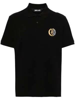 Just Cavalli Logo-print Piqué Polo Shirt