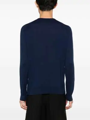 John Smedley Fine-knit Cotton Jumper - Blue