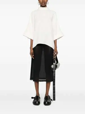 Mark Kenly Domino Tan Bailee Crepe Blouse