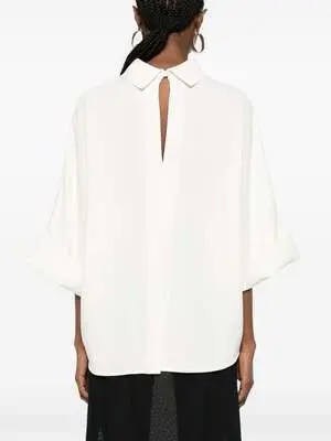 Mark Kenly Domino Tan Bailee Crepe Blouse