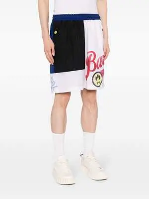 BARROW Panelled Color-block Track Shorts