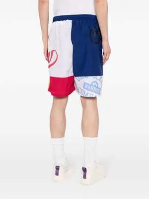 BARROW Panelled Color-block Track Shorts