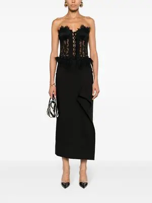 V:PM ATELIER Satine Pencil Midi Skirt